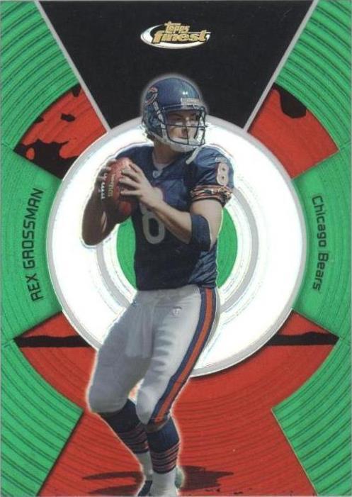 2005 Topps Finest - Rex Grossman #38 Green Refractor /199 for sale ...