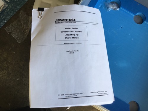 Advantest Mechanical Alignment Jig M4841 kit GREAT USED ITEM…. | eBay