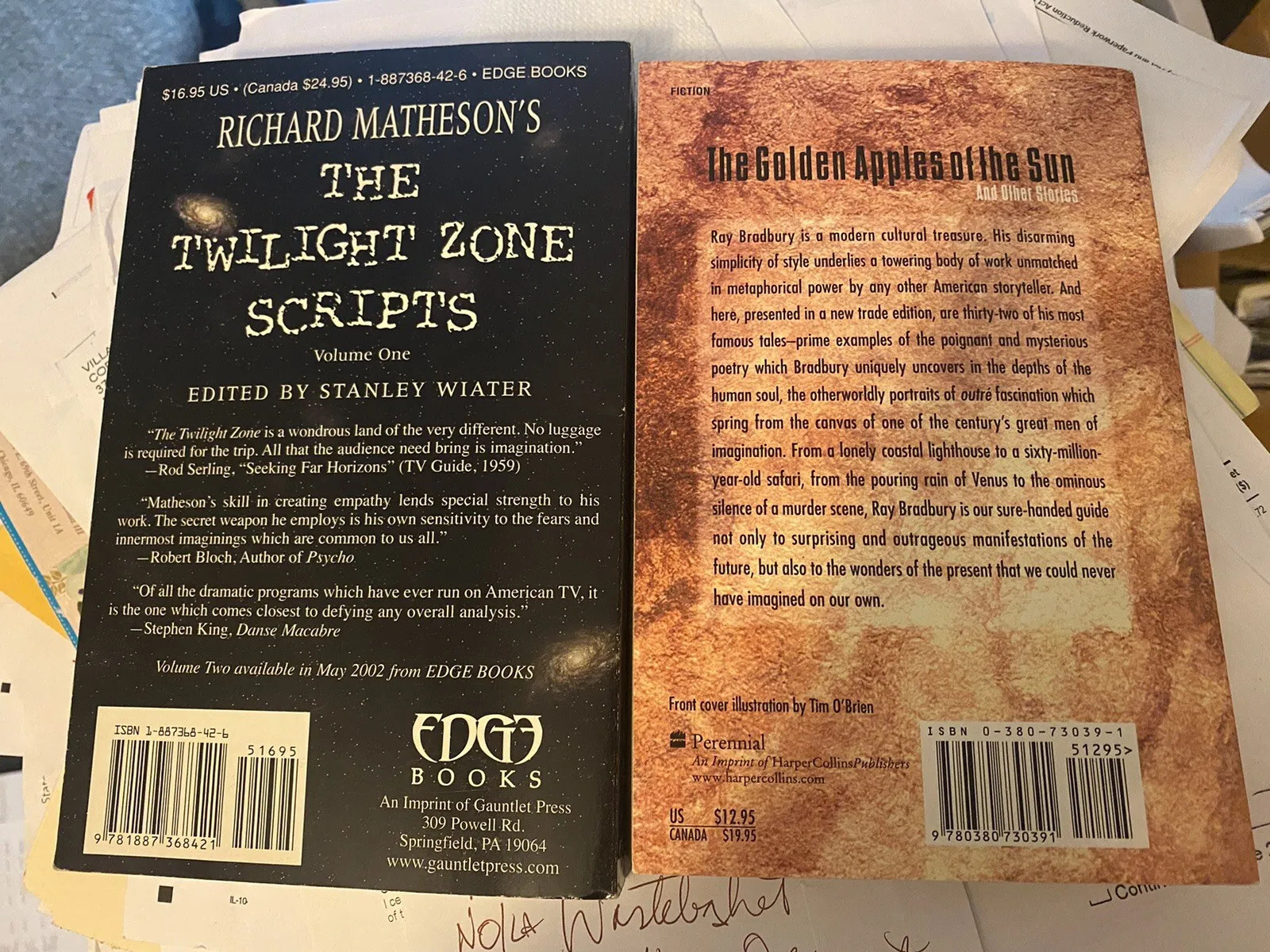 Richard Matheson's the Twilight Zone Scripts by Richard Matheson (2001 ...