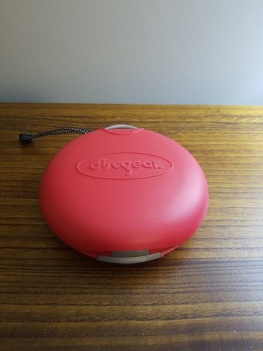 Discgear 20 CD Holder Carry Storage Case Red Hard Plastic Snap Closure ...