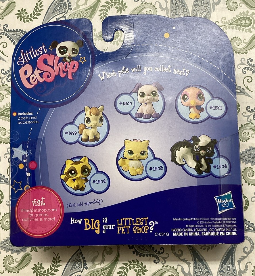 LPS Littlest Pet Shop cream horse pony boxer dog 1499 1500 Accessories ...