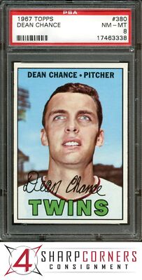 1967 TOPPS #380 DEAN CHANCE TWINS PSA 8 SET BREAK | eBay