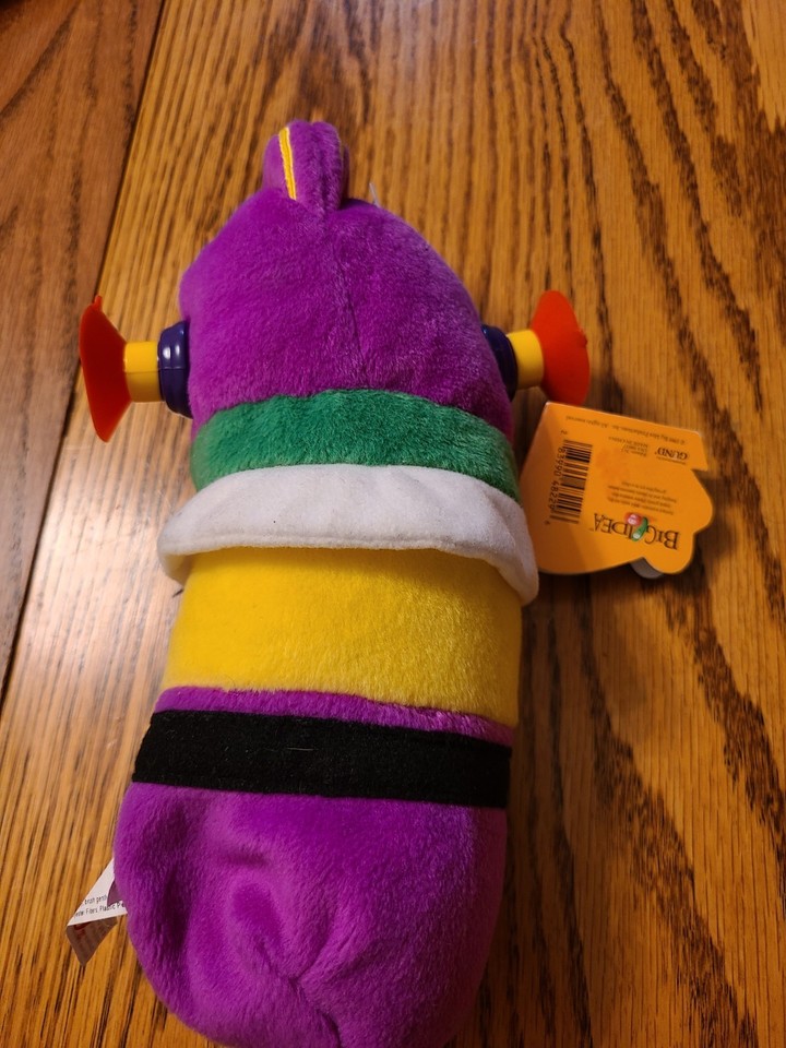 Gund Veggie Tales Larryboy Vegetables Super Cucumber Bean Bag Plush NWT ...