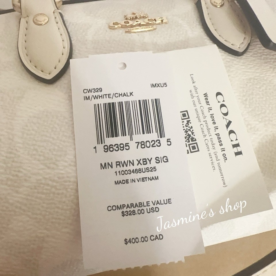 NWT Coach Mini Rowan Crossbody In Signature Canvas Cw329 | eBay
