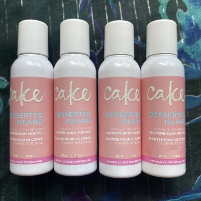 Cake Desserted Island Body Mousse LOT OF 4 SEALED 1oz each READ | eBay