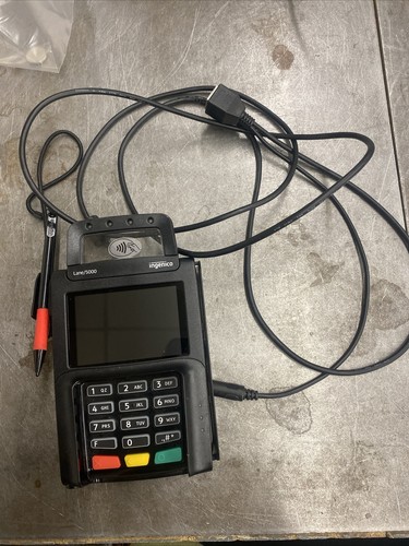 INGENICO LANE 5000 PAYMENT PROCESSING TERMINAL WITH STYLUS | eBay