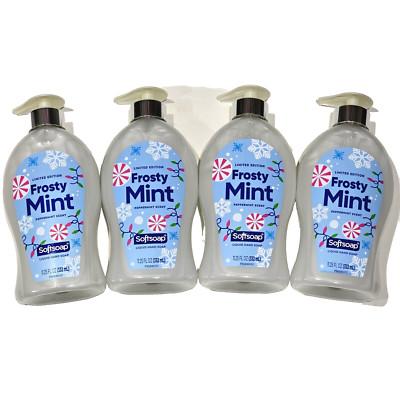4 Pk Softsoap Limited Edition Frosty Mint Peppermint Scent Liquid Hand ...