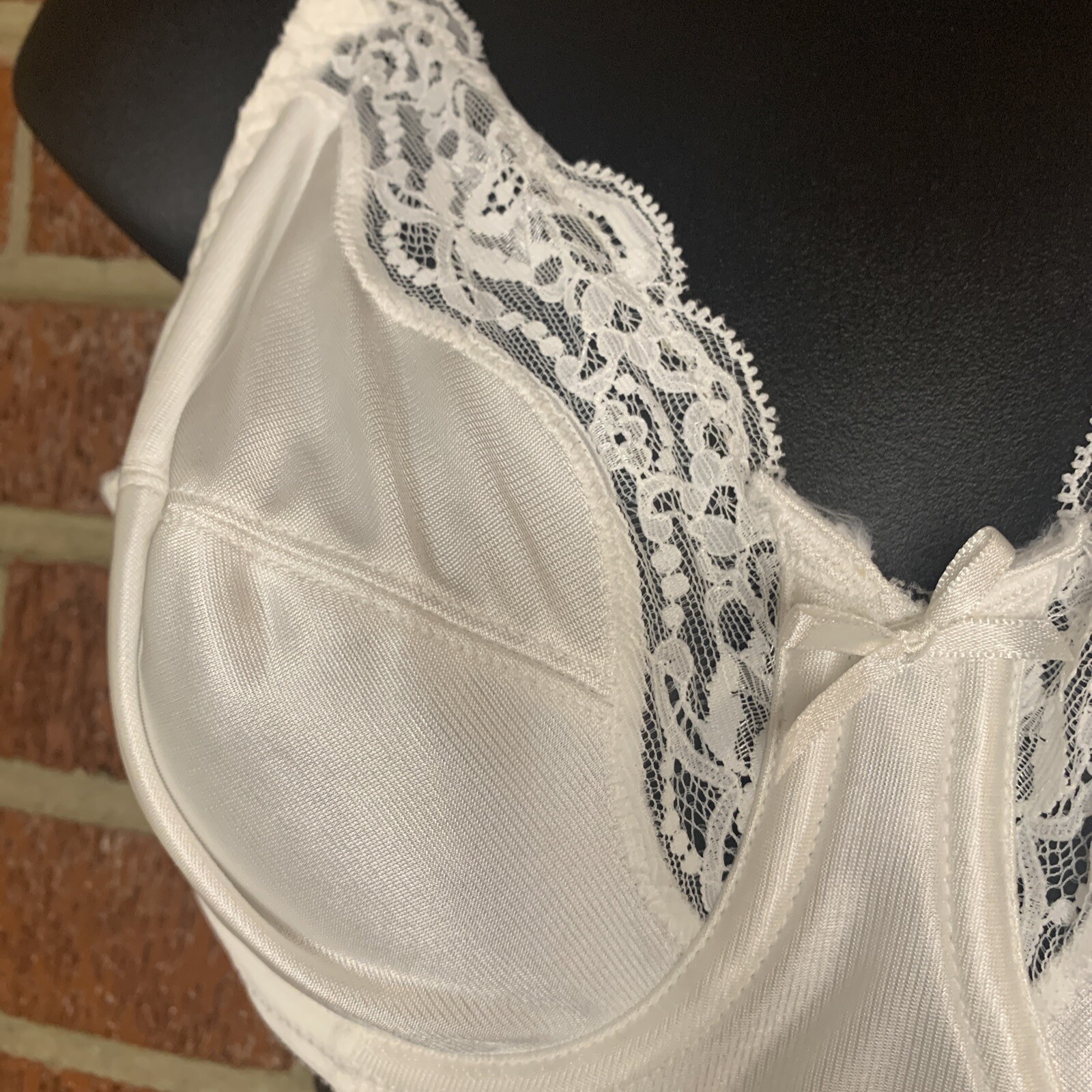 Vintage Playtex Underwires Bra 4432 Size 42D Shiny Nylon Lace White for ...