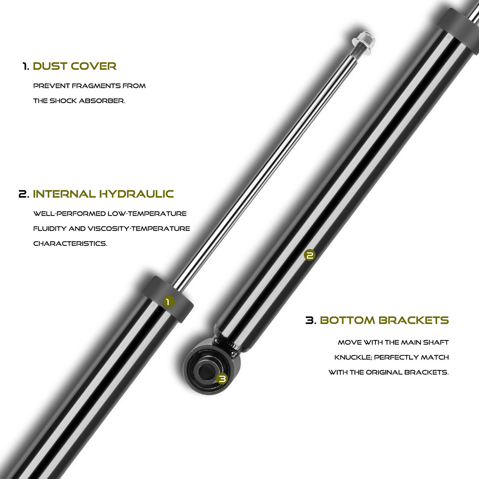 2x Shock Absorber Strut for Lexus IS300 2001 2002 2003 L6 3.0L Rear ...