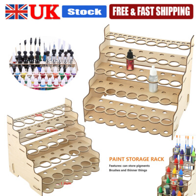 Model Paint Storage Rack Wood Craft Paints Organizer Holder DIY ...