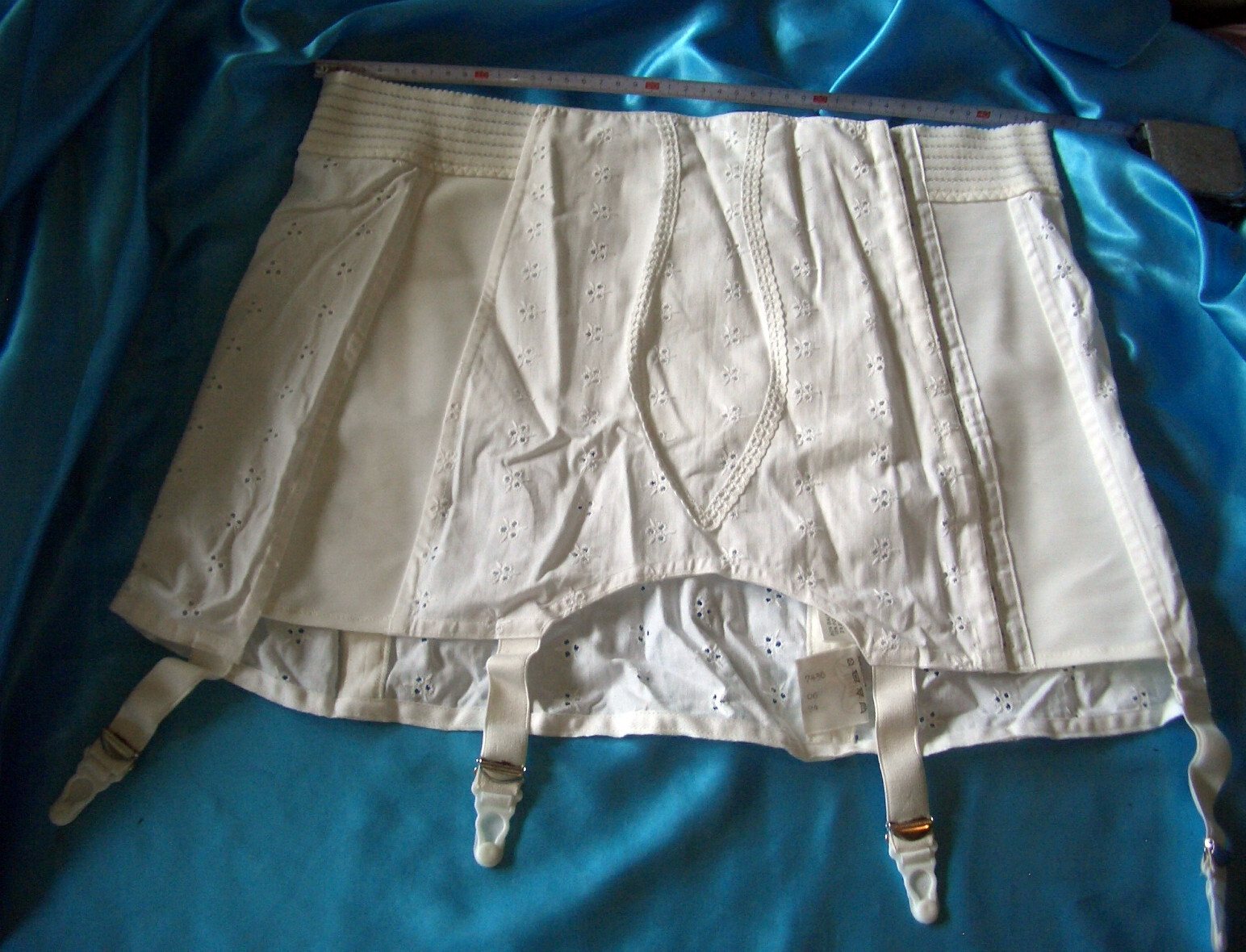 Hoher edler VINTAGE Zours Hüfthalter Spitze Häk 94 Straps Mieder Girdle ...