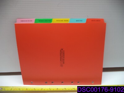 Qty = 4 Sets: OmniMed Preprinted Poly Divider Sets P/N 220005-83187 | eBay