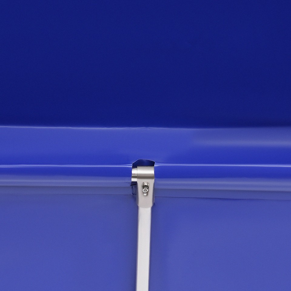 Blue Cuboid Canvas Fish Pond Aquarium Fish Water Tank Coating Koi ...