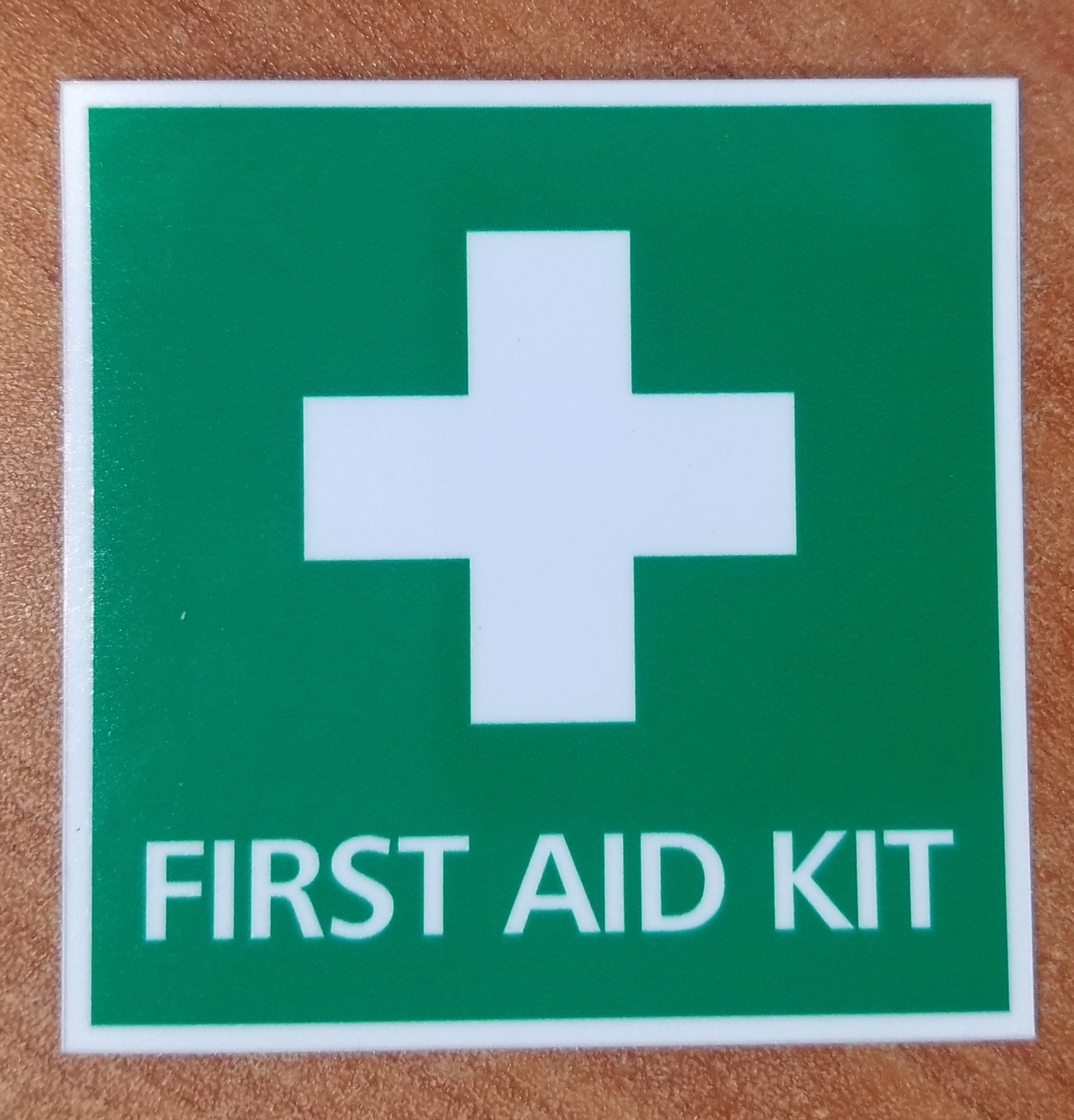 First Aid Kit - Sticker 75 x 75mm - Self Adhesive Vinyl Decal ...