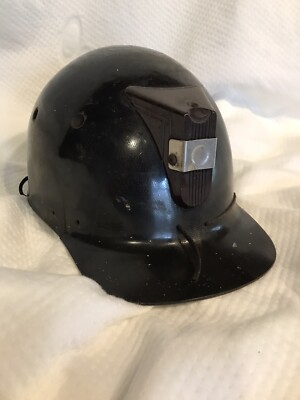 vintage 1930s miners hard had MSA SKULL GARD TIGER STRIPE UNDERGROUND ...