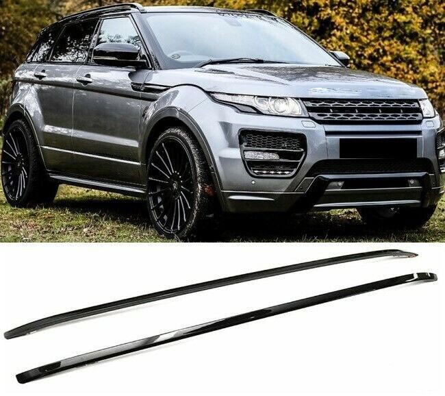 FOR RANGE ROVER EVOQUE 2011+ L538 BLACK ALUMINIUM ROOF RAILS RACK BARS ...