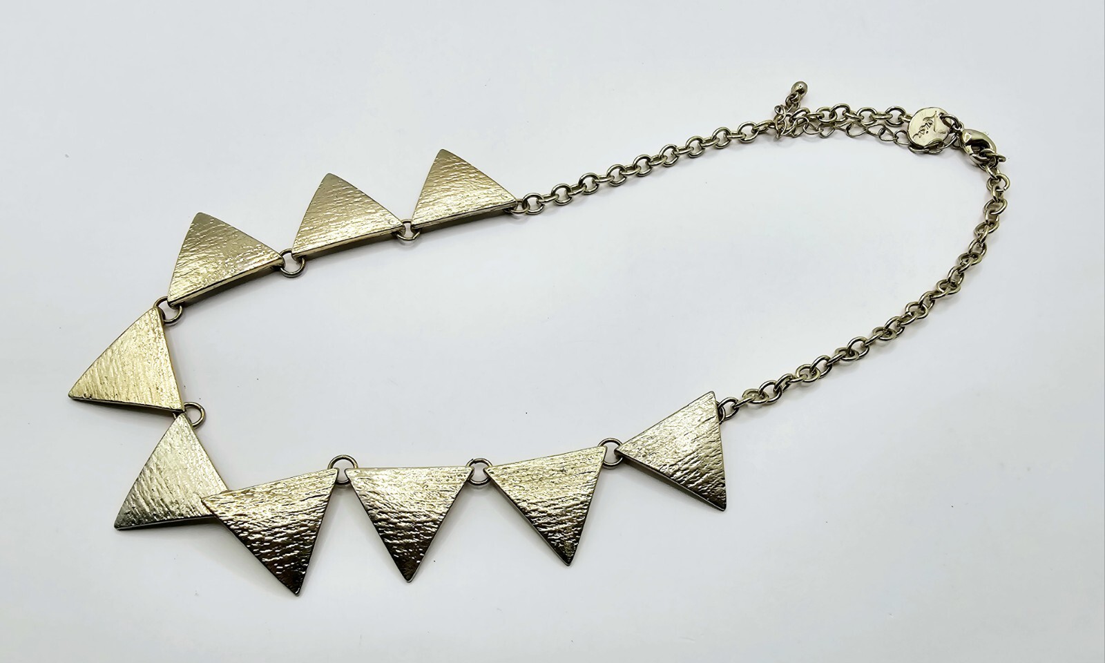 Gold Tone Triangles Necklace | eBay Australia