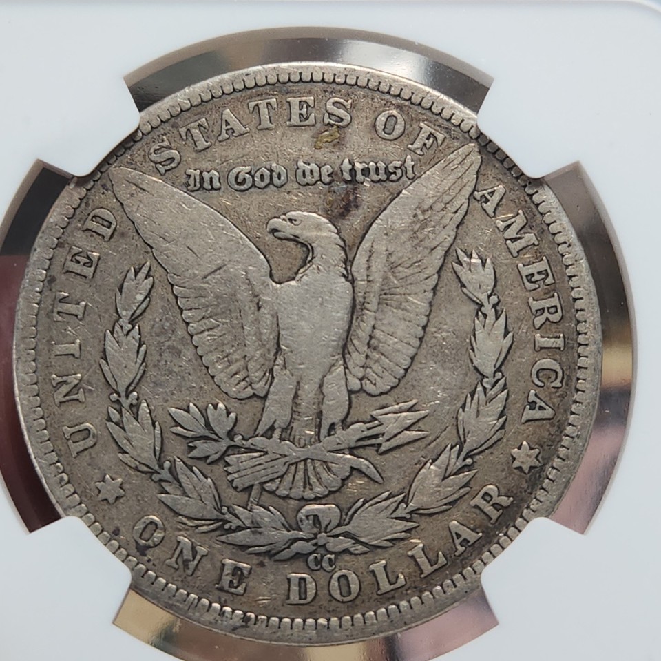 1890-CC MORGAN SILVER DOLLAR NGC G6 ☆ Tailbar Hot 50 VAM 4 ☆ Error Slab ...