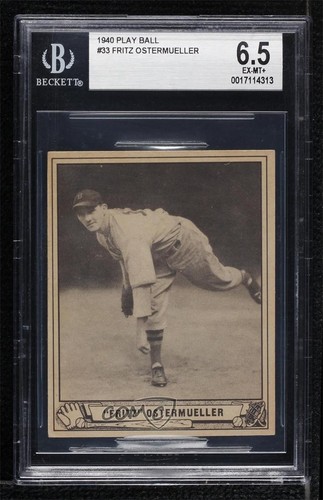 1940 Play Ball Fritz Ostermueller #33 BGS 6.5 | eBay
