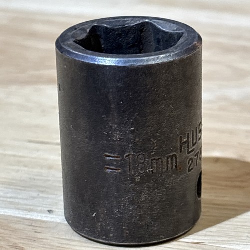 Husky 18mm Shallow Impact Socket 1/2" Drive 6 Point 27518 Vtg USA | eBay
