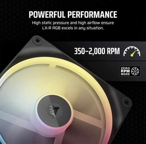 Corsair iCUE Link LX140-R RGB Fan x1 REVERSE BLADE | eBay