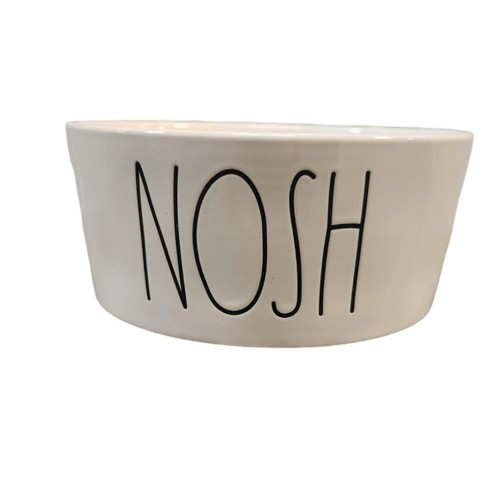 Rae Dunn NOSH Pet Dog Cat Bowl Artisan Collection 5 3/4” White | eBay