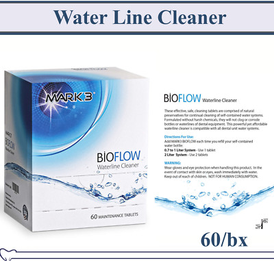 Dental Waterline Cleaner Tablets All Dental Units- BIOFLOW Tabs, 60/Box ...