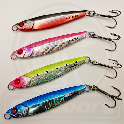 Fladen Shiner Speed Jig Shore Casting Jig Spinner Sea Fishing Lure Bass ...