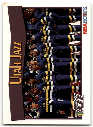 1991-92 NBA Hoops Utah Jazz Utah Jazz Utah Jazz #299 | eBay