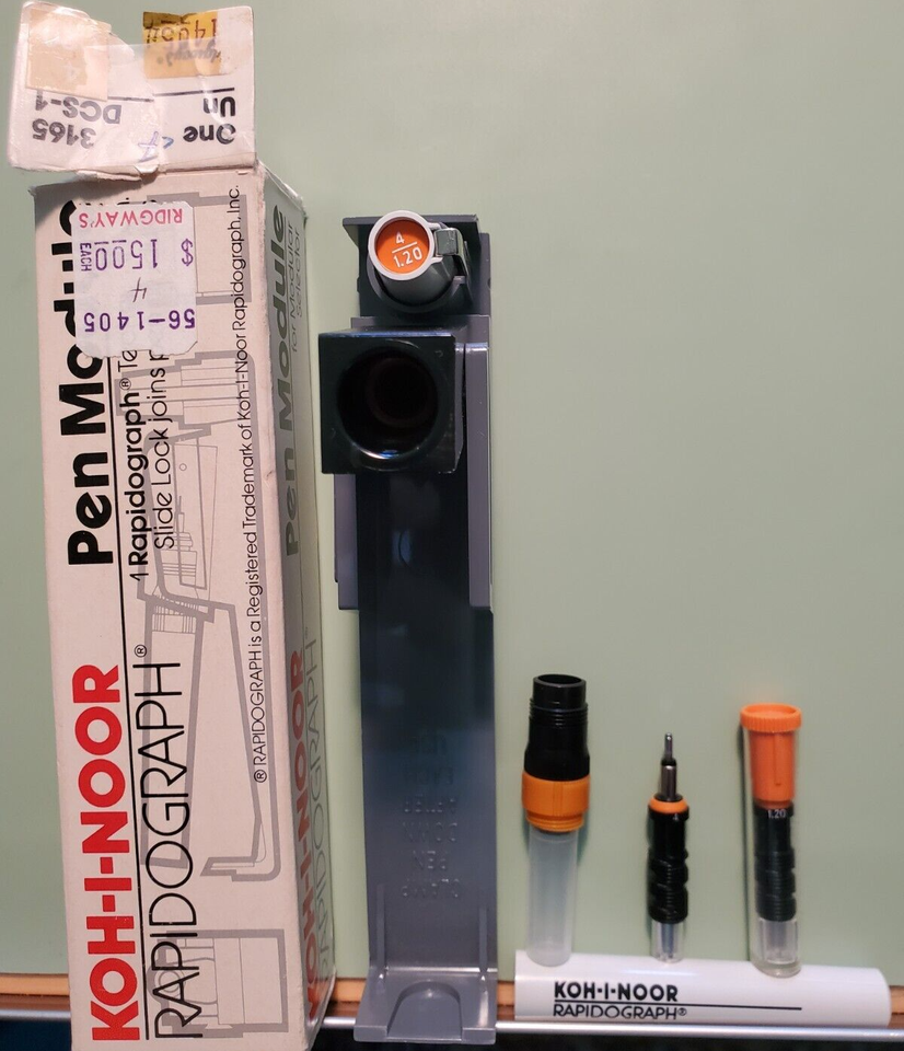 KOH-I-NOOR Rapidograph 3165 DCS-1 Rare Vintage Pen Module Sets Pens ...