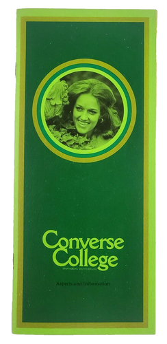 1970s Converse College Spartanburg SC Vtg Campus Info Promo Booklet ...
