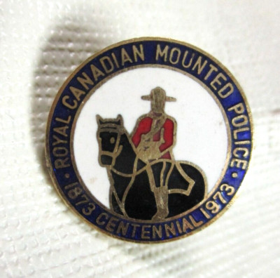Royal Canadian Mounted Police Centennial 1973 Lapel Pin 3/4" | eBay