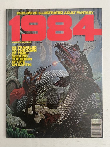 1984 Sci Fi Magazine #3 Illustrated Adult Fantasy Comic 1978 Warren ...