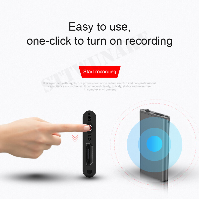 Ultra thin mini voice activated recorder hidden recording listening spy ...