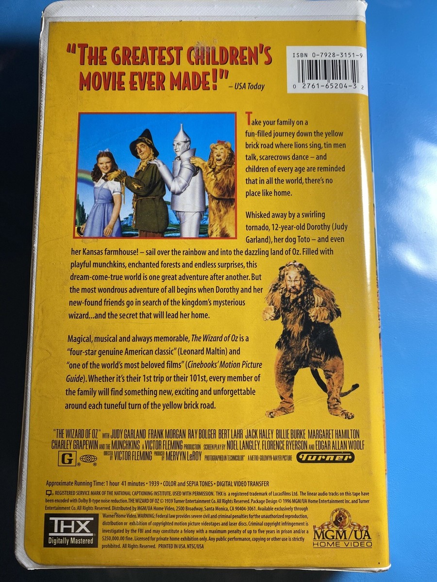 De Tovenaar Van Oz Vhs 1996 The Wizard Of Oz YouTube