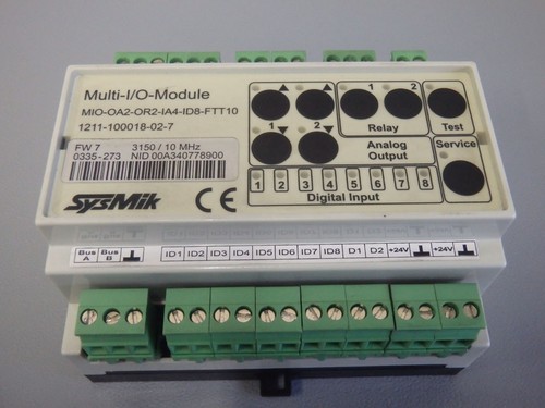 MIOOA2OR2ID8FTT10 - SYSMIK - MIO-OA2-OR2-ID8-FTT10 / Multi I/O module USED | eBay