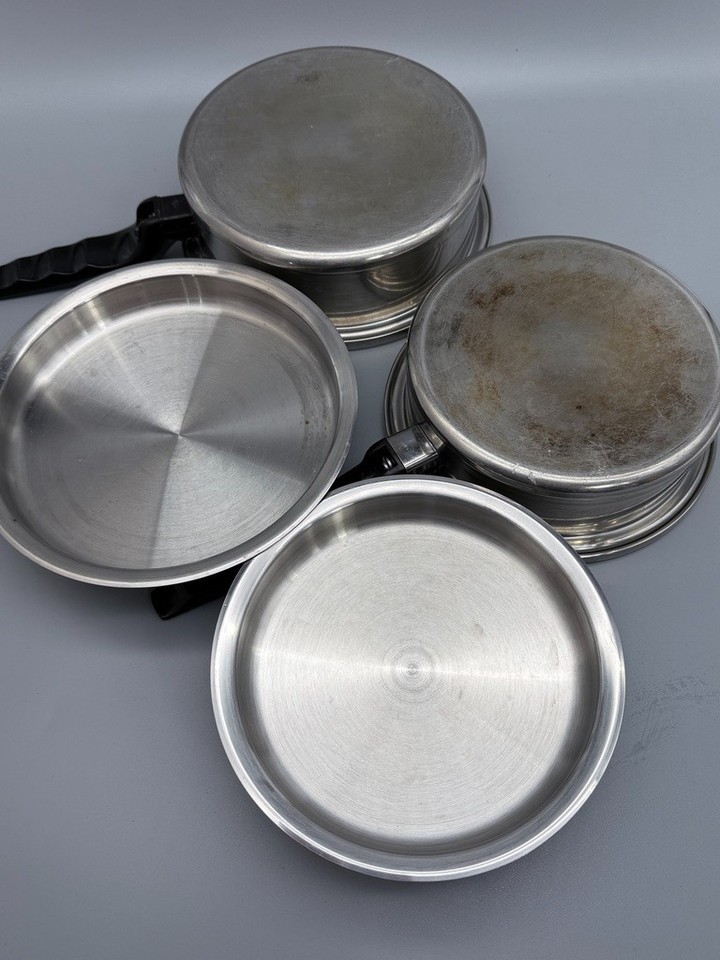 Lot of 2 Vintage LIFETIME 7-1/2" & 8-1/2" Saute Frying Pans Saucepans ...