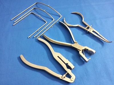 SET OF 6 PCS RUBBER DAM FRAMES PUNCH CLAMP DENTAL ENDODONTIC ...