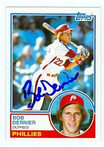 Bob Dernier autographed Baseball Card (Philadelphia Phillies) 1983 ...