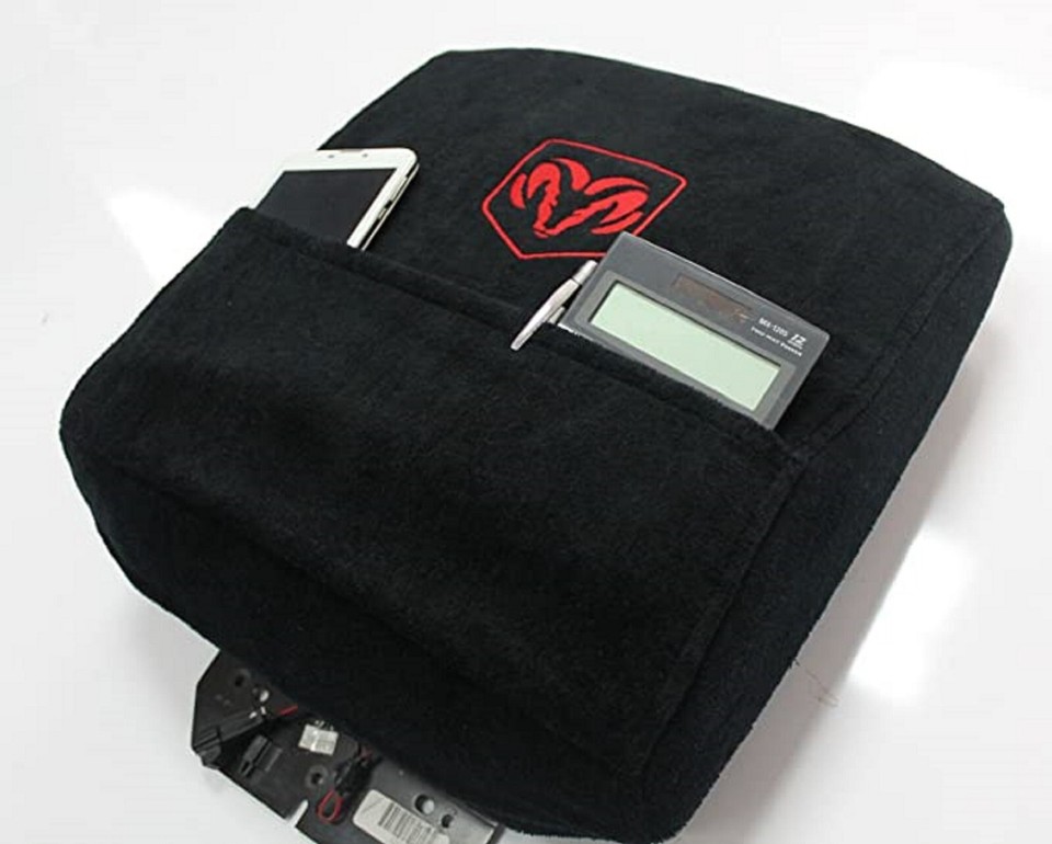 Ram Black Cotton Terry Velour Console Cover Black Cotton Terry Velour ...