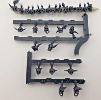 Mutated human skulls (cultists? Plaguebearers?) - Battlefield Trophies ...