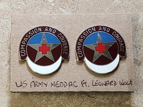 US Army MEDDAC Ft Leonard Wood Crest DUI (Pair) | eBay