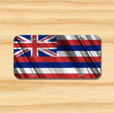 Hawaii State Flag License Plate Vehicle Auto Tag Maui Oahu Kauai FREE ...