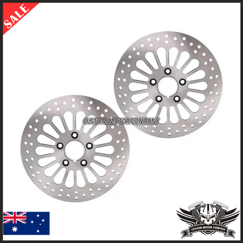 Motorcycle Front Rear Brake Disc Rotor For HARLEY Touring Softail ...