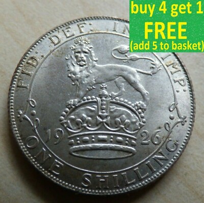 George V Shilling Silver Coins Choose your date 1910-1936 Choice ...