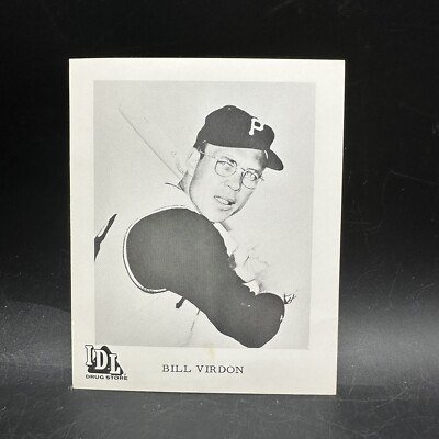 1963 I.D.L. Drug Store Pittsburgh Pirates Baseball Player - Bill Virdon ...