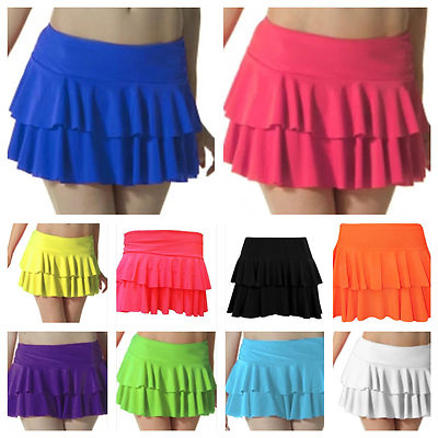 NEW LADIES RA RA SKIRT DANCE PARTY TUTU CLUB WEAR GIRLS FRILL MINI ...
