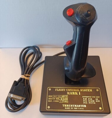 Vintage Thrustmaster MARK I CONTROLLER Flight Control System Joystick C ...