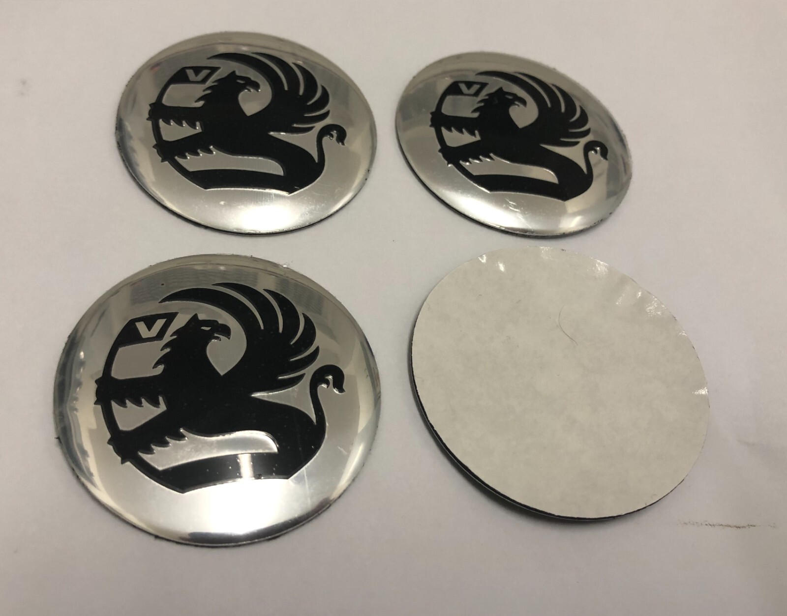 4x Stickers Caps 56mm For Vauxhall Wheel Cap Centre Emblem Sticker ...