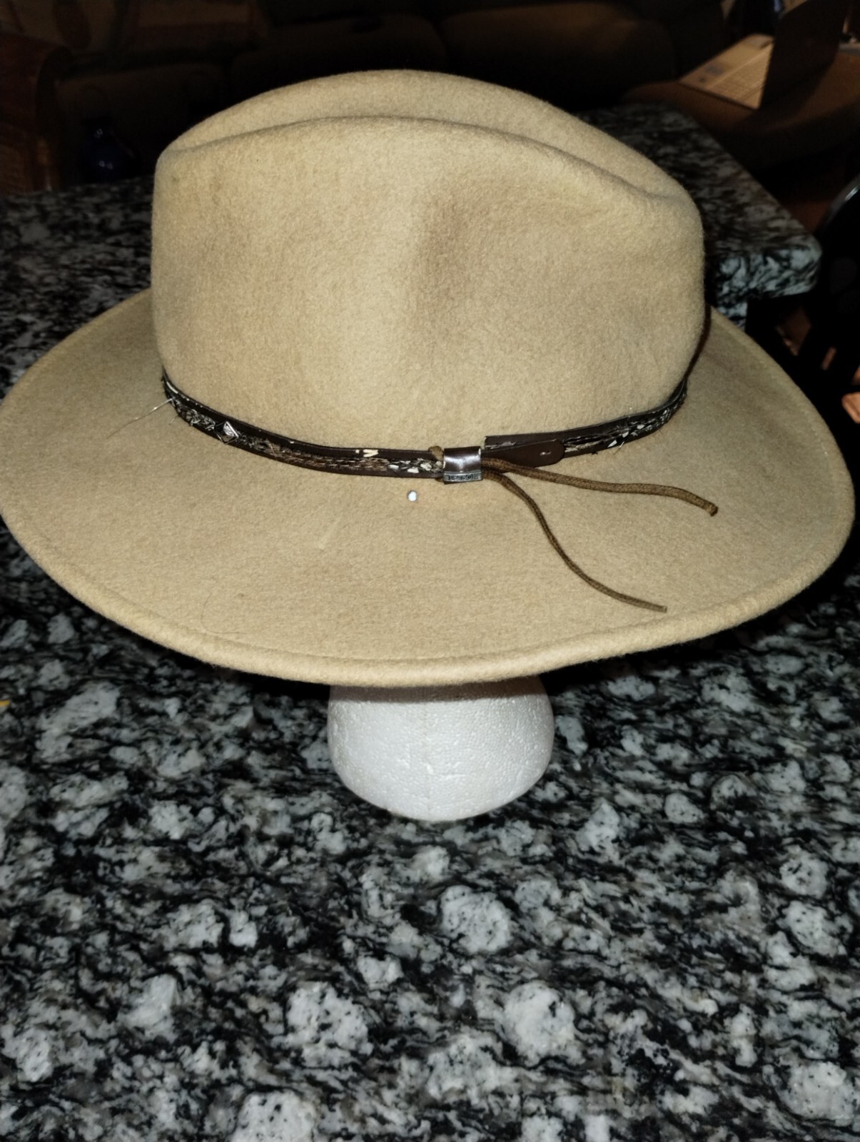 Original "STETSON" Crushable "Mountain View" Hat Original Band Water ...